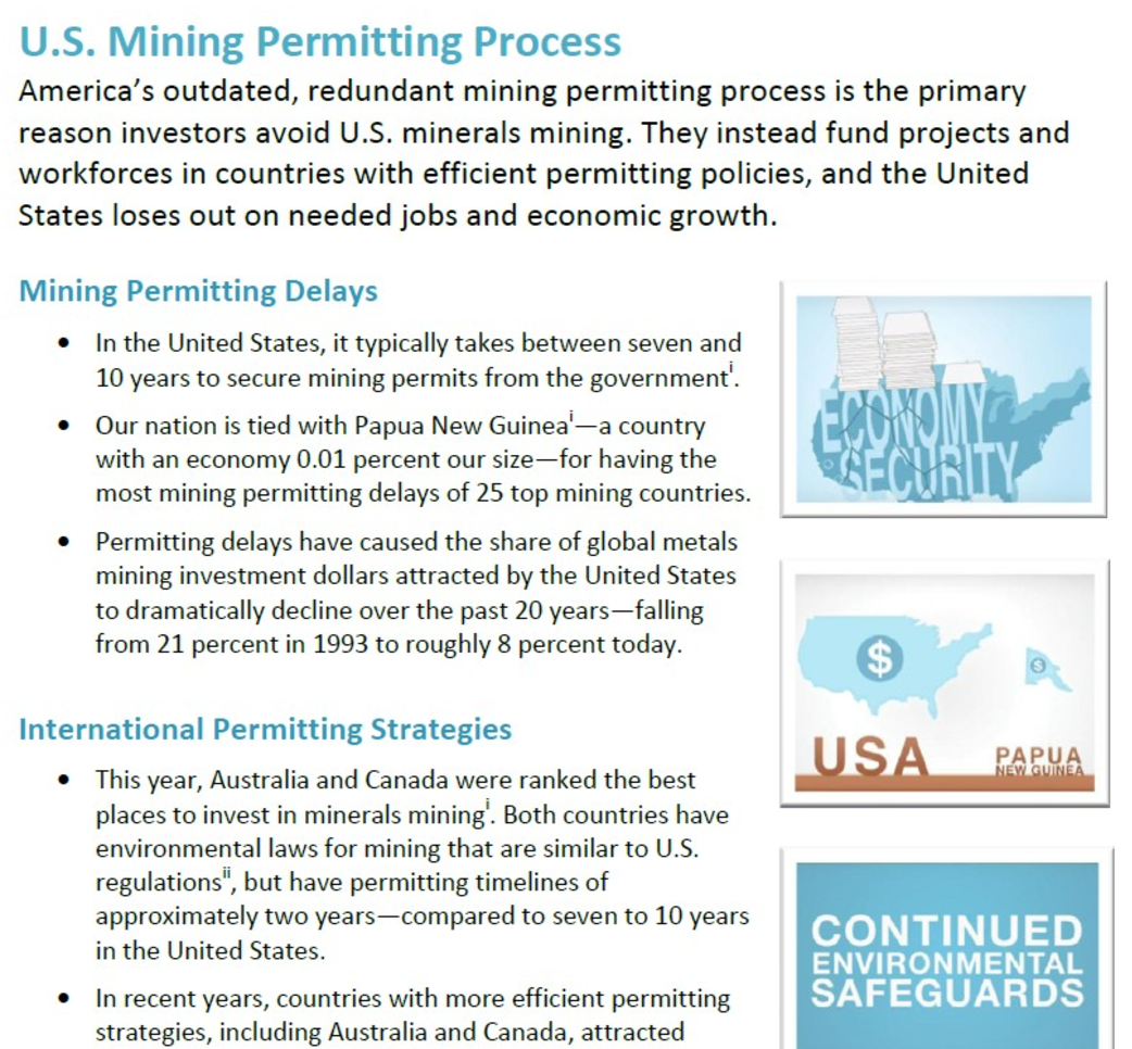 U.S. Mining Permitting Process - Minerals Make Life