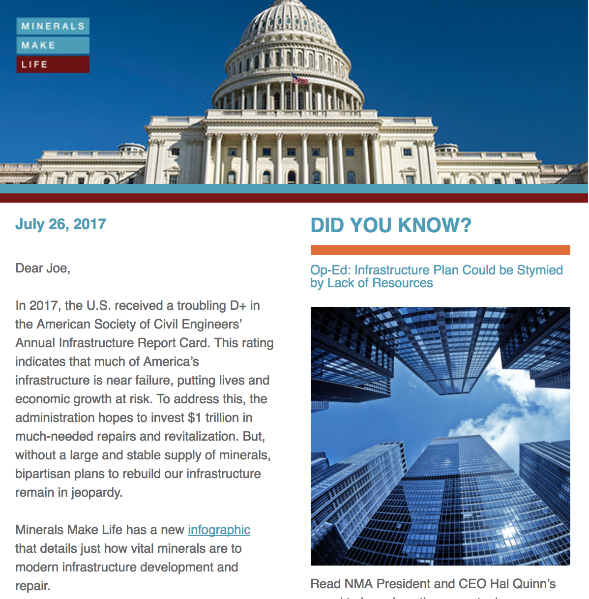 Is the U.S. prepared to rebuild its infrastructure? - Minerals Make Life