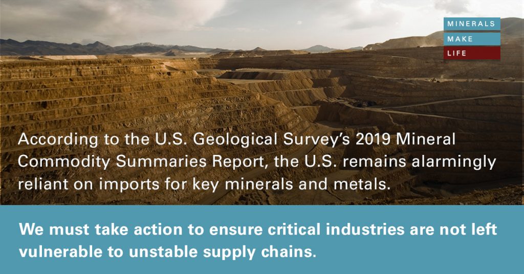 Latest USGS Report Shows Importance of Domestic Mining - Minerals Make Life
