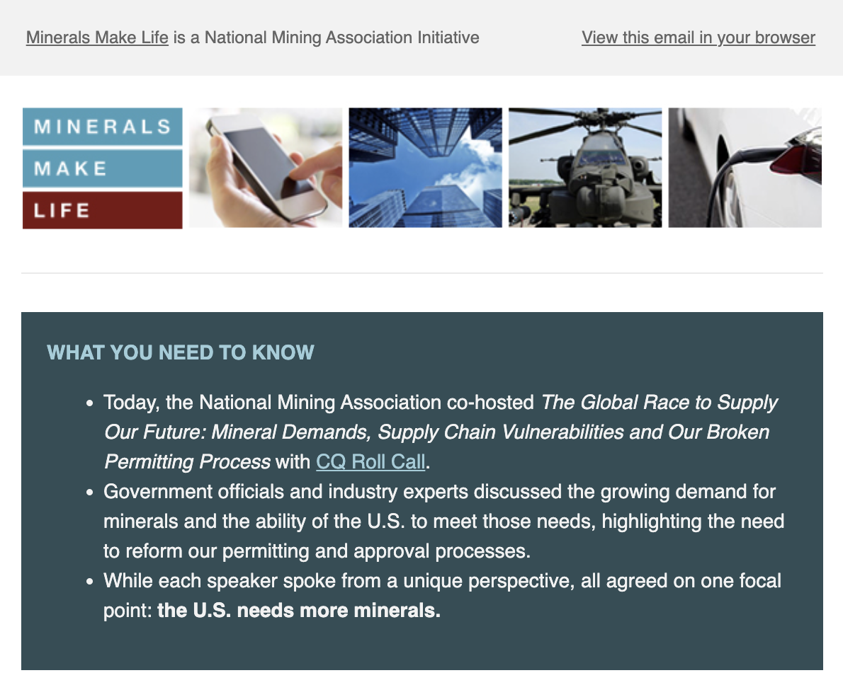 How to Win the Global Minerals Race - Minerals Make Life